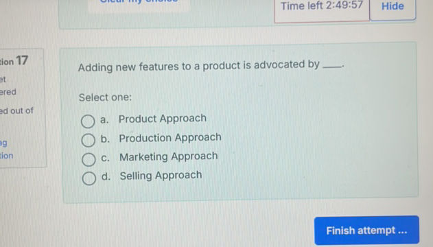 Adding new features to a product is | StudyX