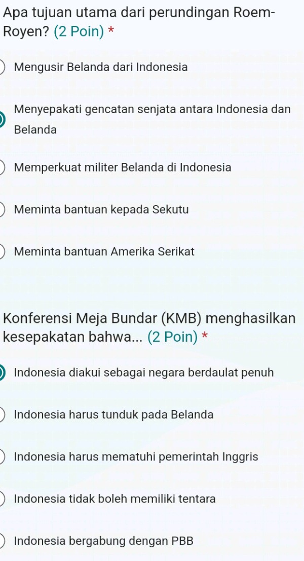 Apa tujuan utama dari perundingan Roem-Royen | StudyX