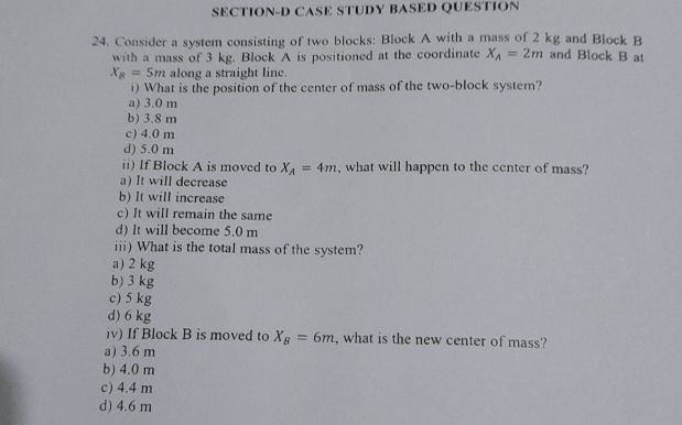 24 Consider a system consisting of two | StudyX