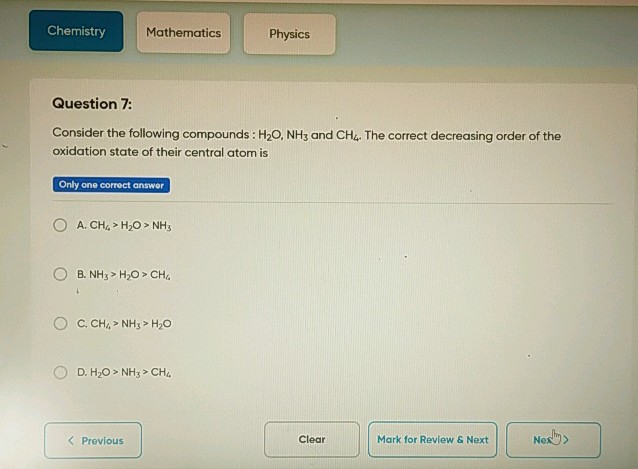 Question 7 Consider the following compounds | StudyX