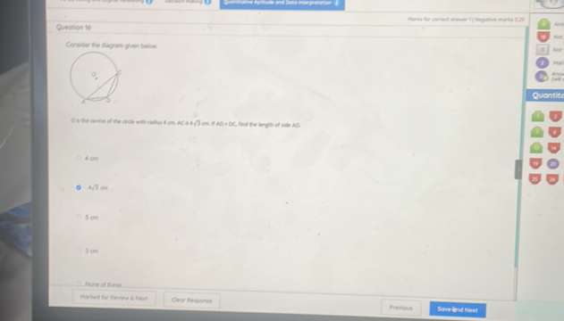 Question 16 Consider the diagram given below | StudyX