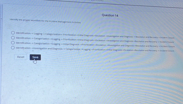 Identify the proper workflow for the | StudyX