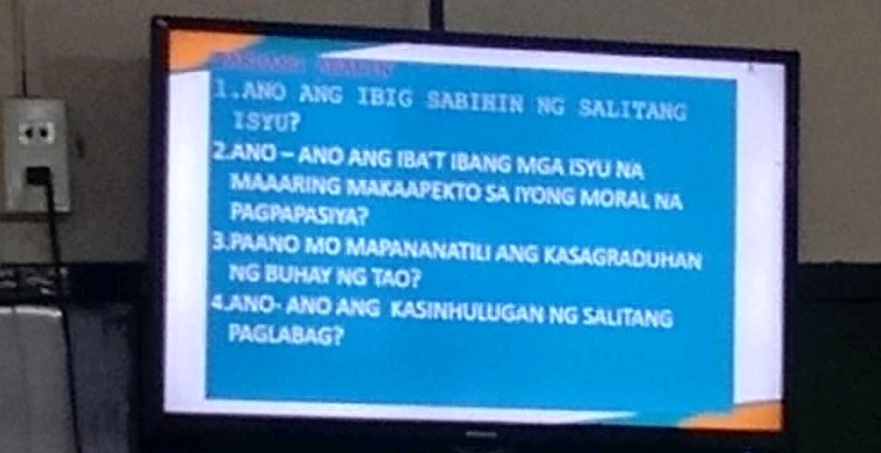 1 Ano ang ibig sabihin ng salitang isyu 2 | StudyX