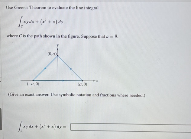 Use Greens Theorem to evaluate the line | StudyX