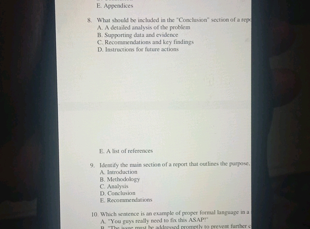 8 What should be included in the Conclusion | StudyX