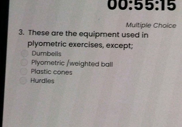 Multiple Choice 3 These are the equipment | StudyX