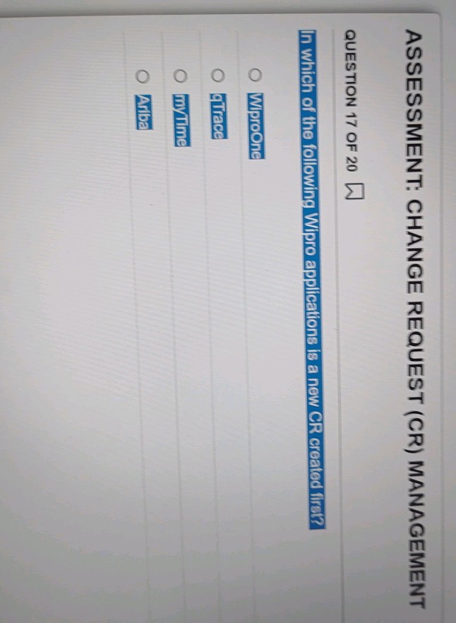 ASSESSMENT CHANGE REQUEST (CR) MANAGEMENT | StudyX