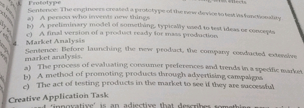 PrototypeSentence The engineers created a | StudyX