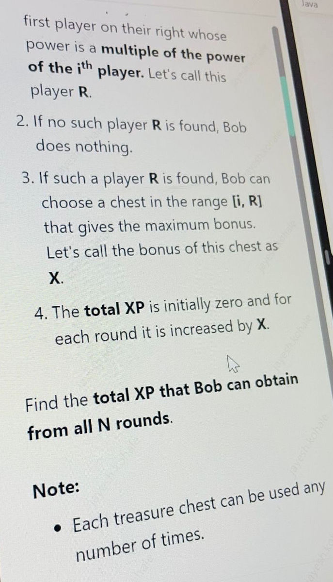 first player on their right whose power is a | StudyX