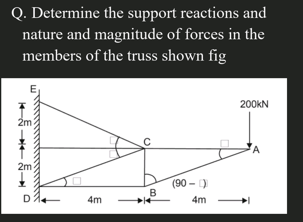 Q Determine the support reactions and nature | StudyX