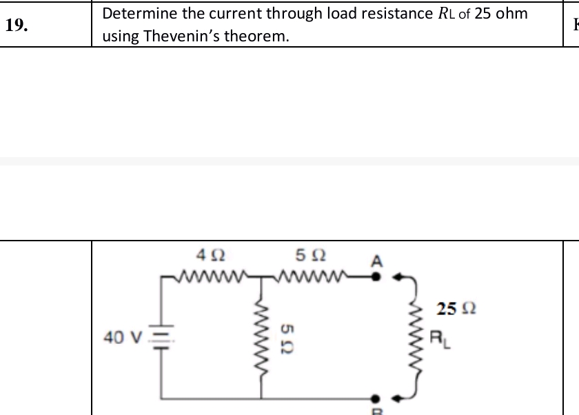 19 Determine the current through load | StudyX