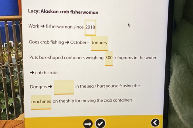 Lucy Alaskan crab fisherwoman Work