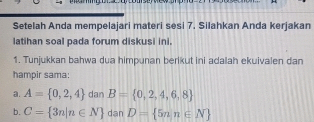 Setelah Anda mempelajari materi sesi 7 | StudyX