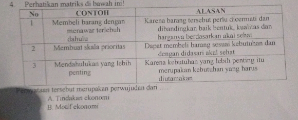 4 Perhatikan matriks di bawah ini No CONTOH | StudyX