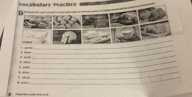 Vocabulary Practice D Choose the right words | StudyX