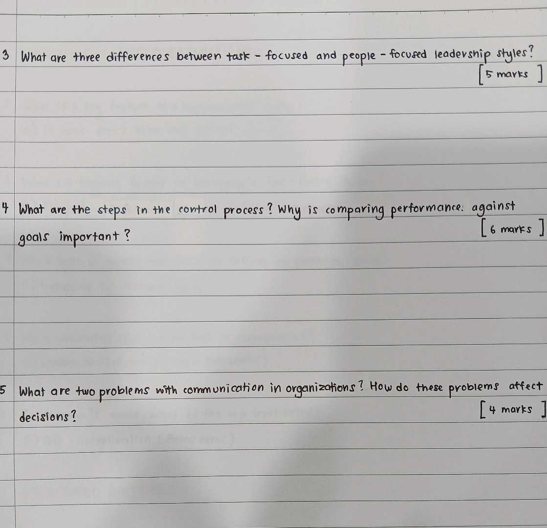 3 What are three differences between task - | StudyX