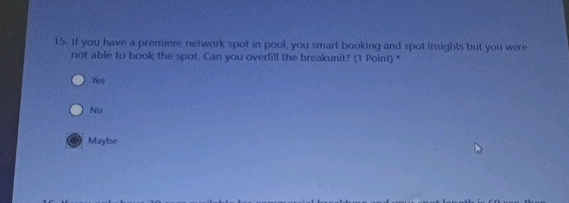 15 If you have a premiere network spot in | StudyX