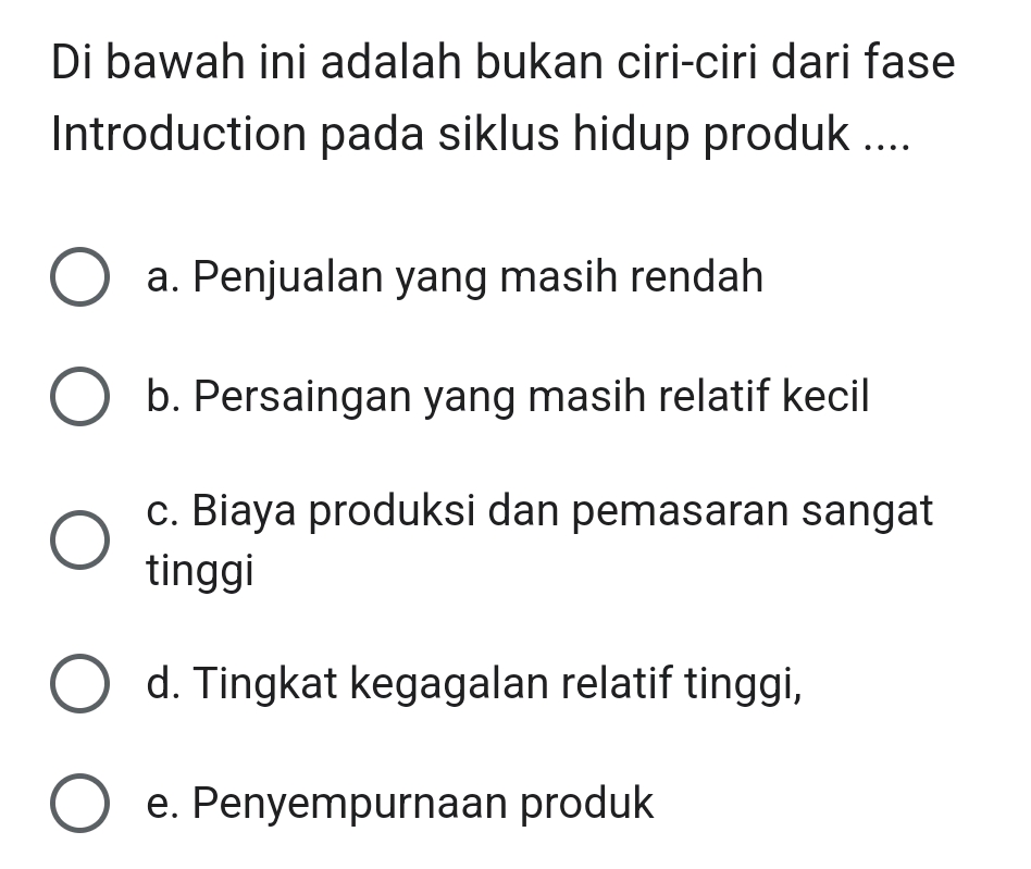 Di bawah ini adalah bukan ciri-ciri dari | StudyX