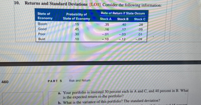 10 Returns and Standard Deviations LO1 | StudyX