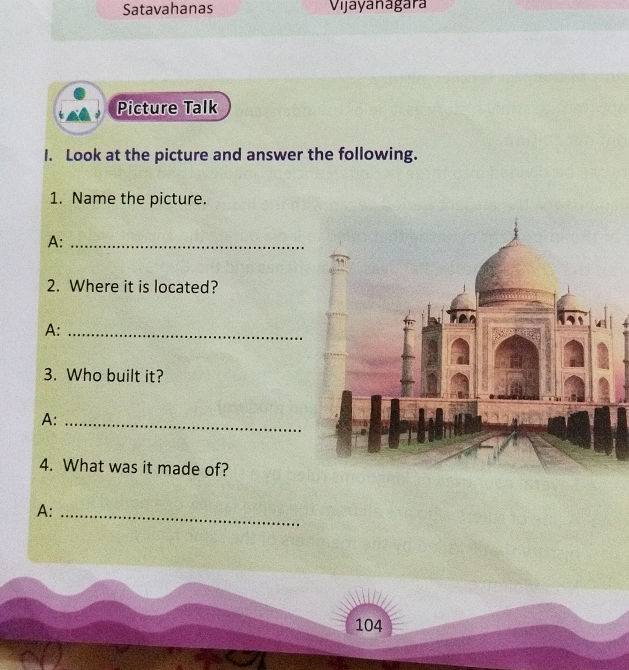 1 Look at the picture and answer the | StudyX