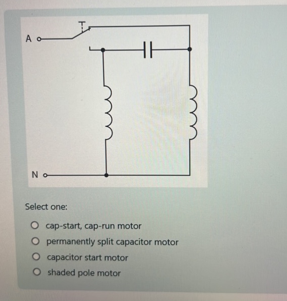Select one cap-start cap-run motor | StudyX