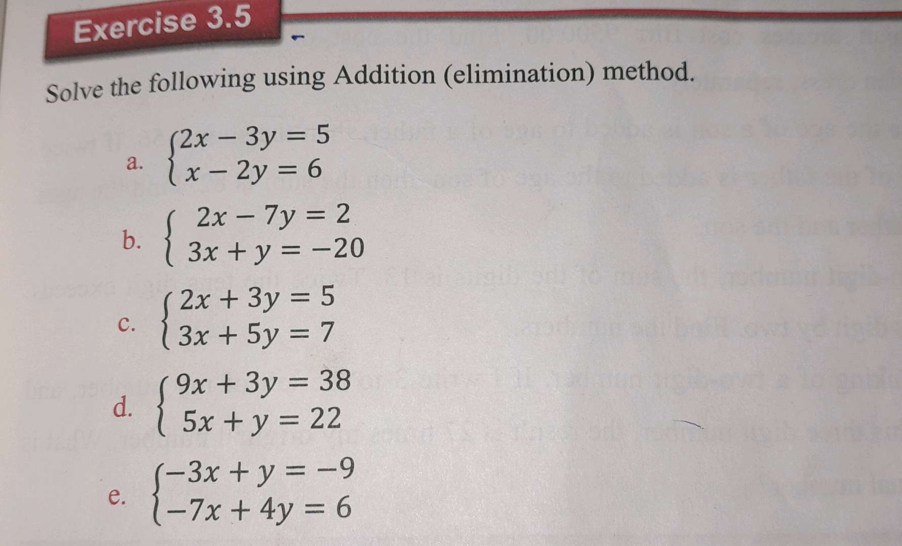 Solve the following using Addition | StudyX