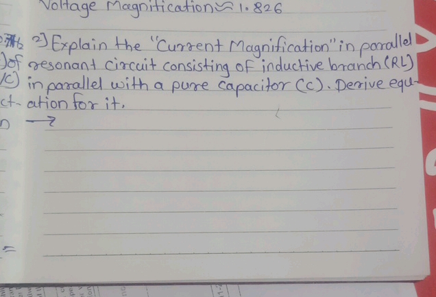 Explain the Current Magnification in | StudyX