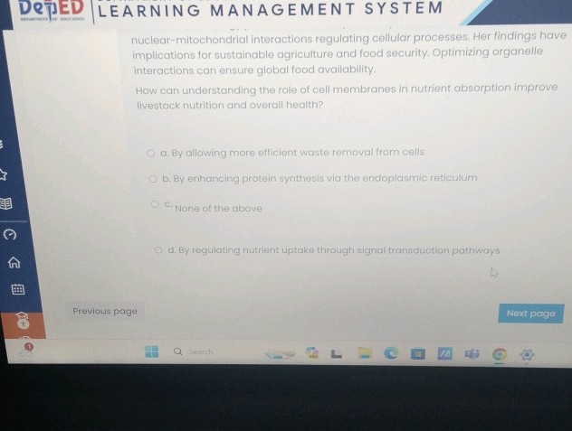 nuclear-mitochondrial interactions | StudyX