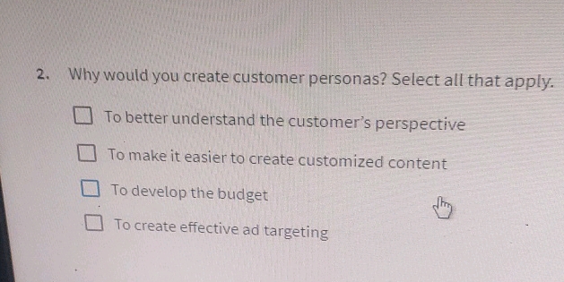 2 Why would you create customer personas | StudyX