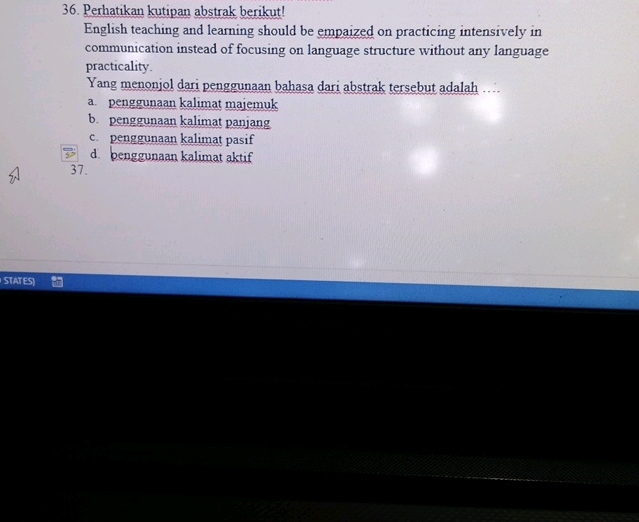 36 Perhatikan kutipan abstrak berikut | StudyX