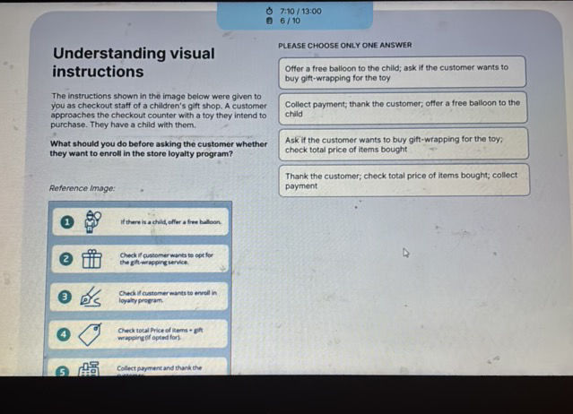 Understanding visual instructionsThe | StudyX