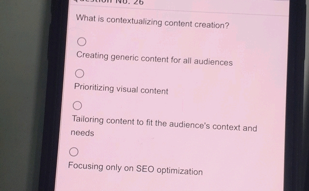 What is contextualizing content creation | StudyX