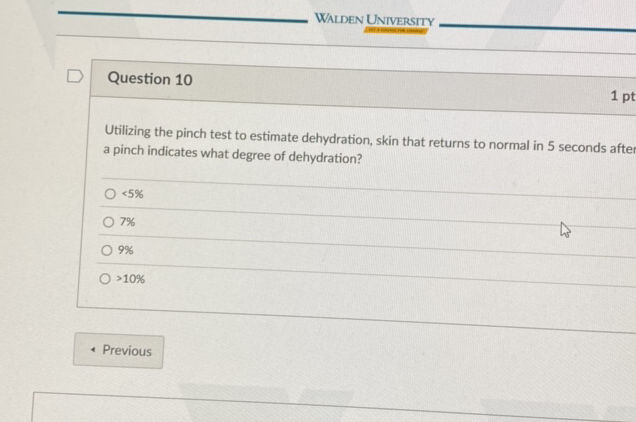 Question 10 Utilizing The Pinch Test To Studyx