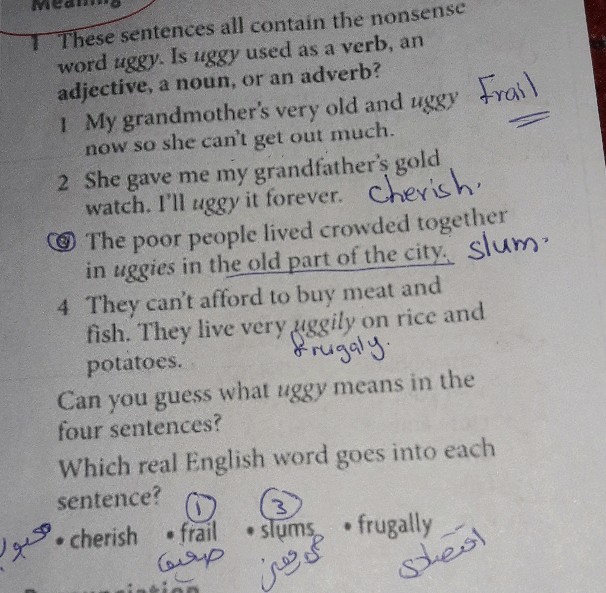 1 These sentences all contain the nonsense | StudyX