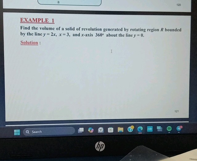 EXAMPLE 1 Find the volume of a solid of | StudyX