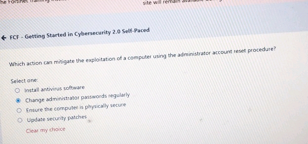 Which action can mitigate the exploitation | StudyX