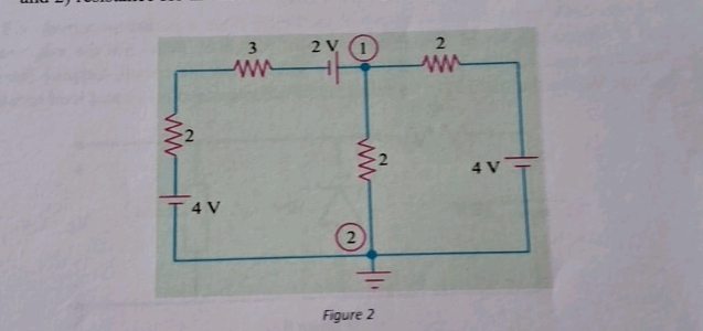 Figure 2 shows a circuit with two voltage | StudyX