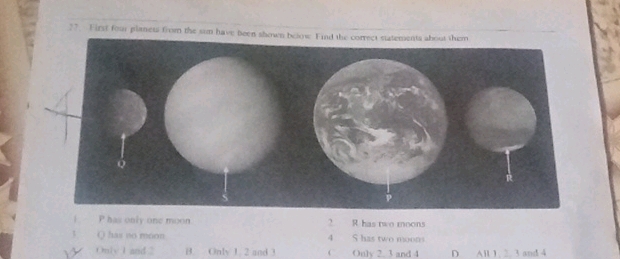 First four planets from the sun have been | StudyX