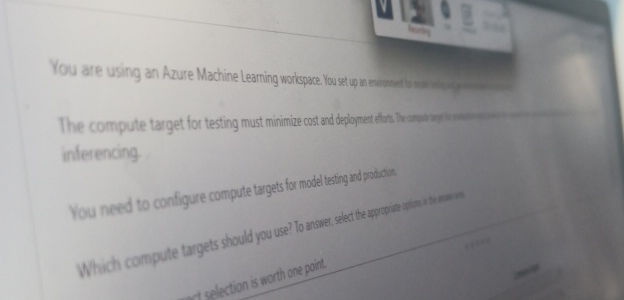 You are using an Azure Machine Learning | StudyX