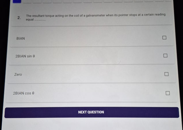 2 The resultant torque acting on the coil of | StudyX