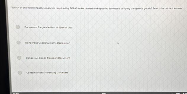 Which of the following documents is required | StudyX