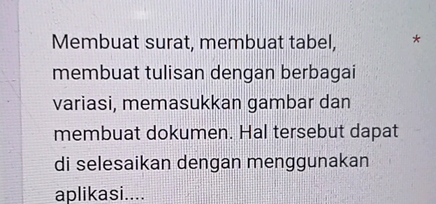 Membuat surat membuat tabel membuat tulisan | StudyX