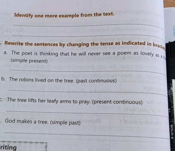 Identify one more example from the text | StudyX