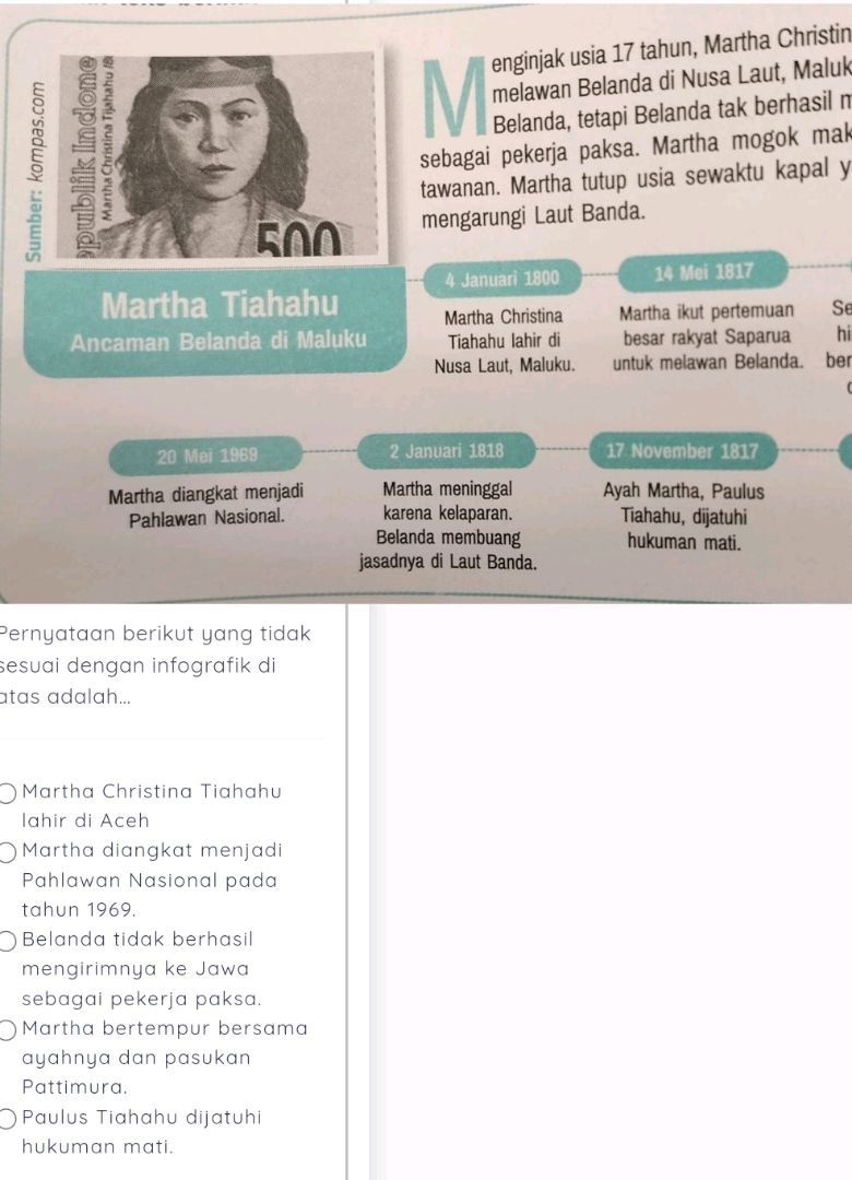 Pernyataan berikut yang tidak sesuai dengan | StudyX