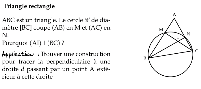 Triangle rectangle ABC est un triangle Le | StudyX