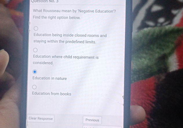 Question No 3 What Rousseau mean by Negative | StudyX