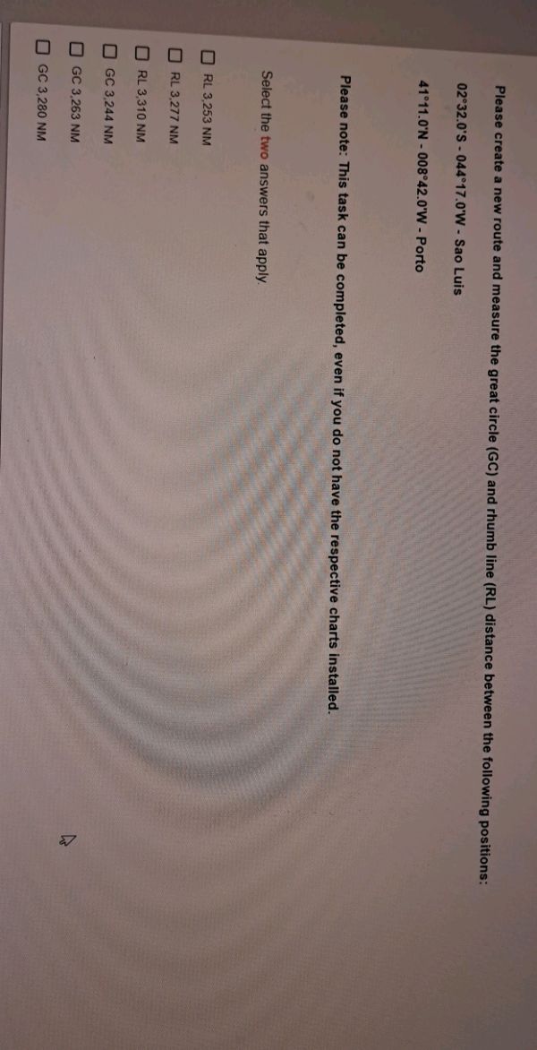 Please create a new route and measure the | StudyX