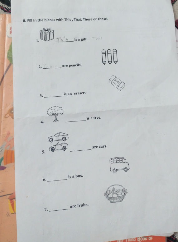 II Fill in the blanks with This That These | StudyX