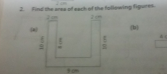 2 Find the area of each of the following | StudyX
