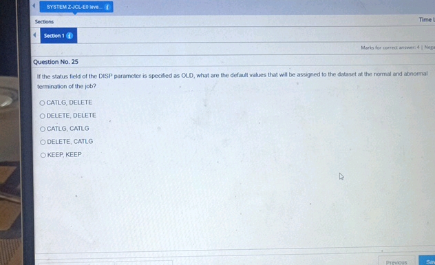 Question No 25 If the status field of the | StudyX